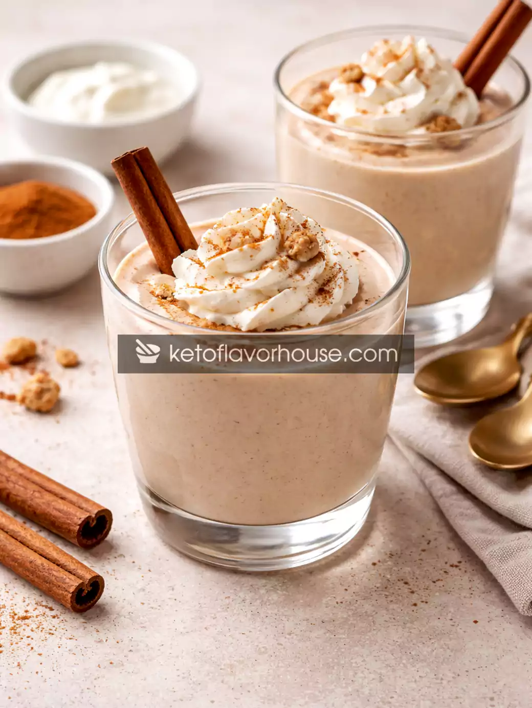 Cinnamon Protein Mousse (High-Protein, No-Bake & Ultra Creamy) - Keto ...