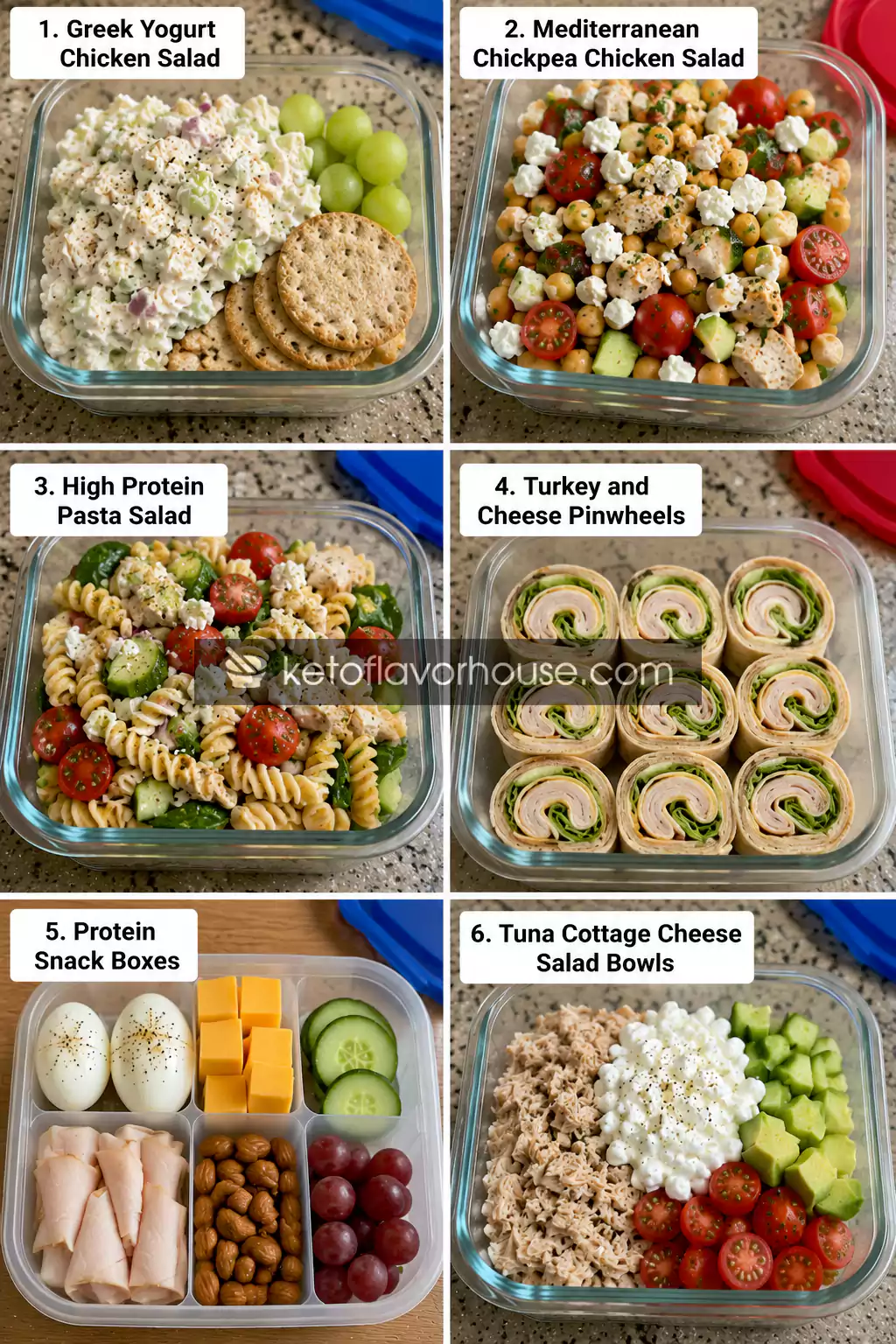 6 Cold High Protein Lunches Perfect for Meal Prep - Keto Easy Recipes